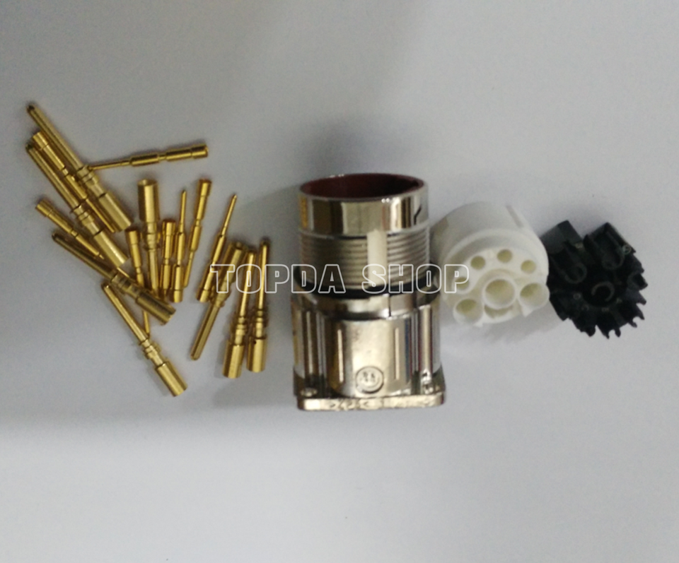 1PCS NEW Encoder connector M23- 6 8-hole power plug holder | eBay