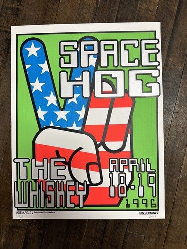 Frank Kozik - 1996 - Spacehog Concert Poster S/N SIGNED USA PEACE | eBay