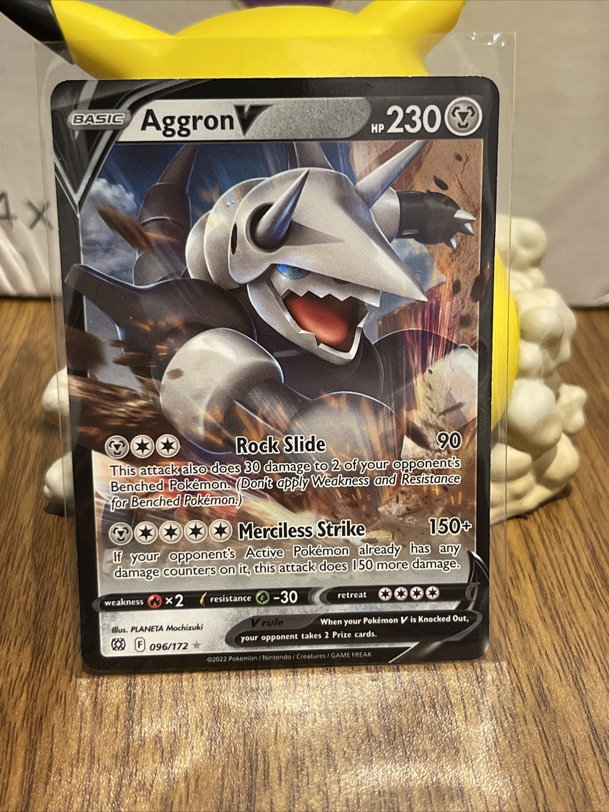 Aggron V - 096/172 Ultra Rare Brilliant Stars NM Pokemon TCG | eBay