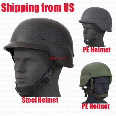 M88 NIJ IIIA Tactical Ballistic Helmet Military PE/Steel Bulletproof ...