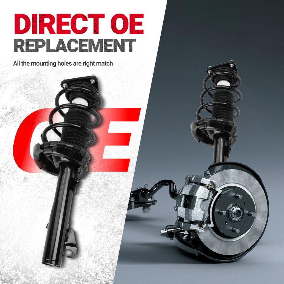 Set of 2 Front Complete Struts Shocks For 2004-2013 Mazda 3 2006-2010 ...
