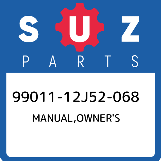 99011-12J52-068 Suzuki Manual,owner's 9901112J52068, New Genuine OEM ...
