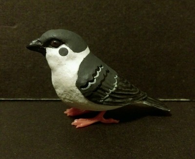 Suzume Collection ( Like Kaiyodo ) Black Eurasian Tree Sparrow Bird ...
