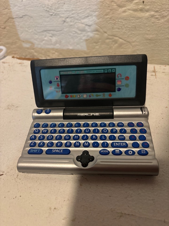 Merlin 2 Electronic Handheld Travel Game & PDA Vintage Good Condition w ...