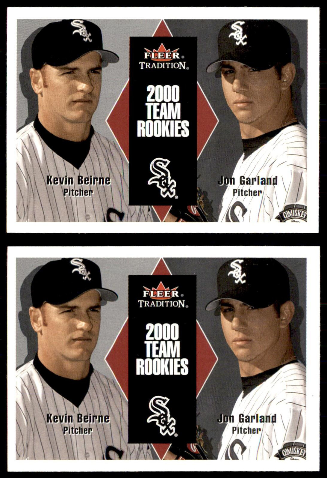 Lot of 2 Kevin Beirne/Jon Garland 2000 Fleer Tradition Update Card # ...