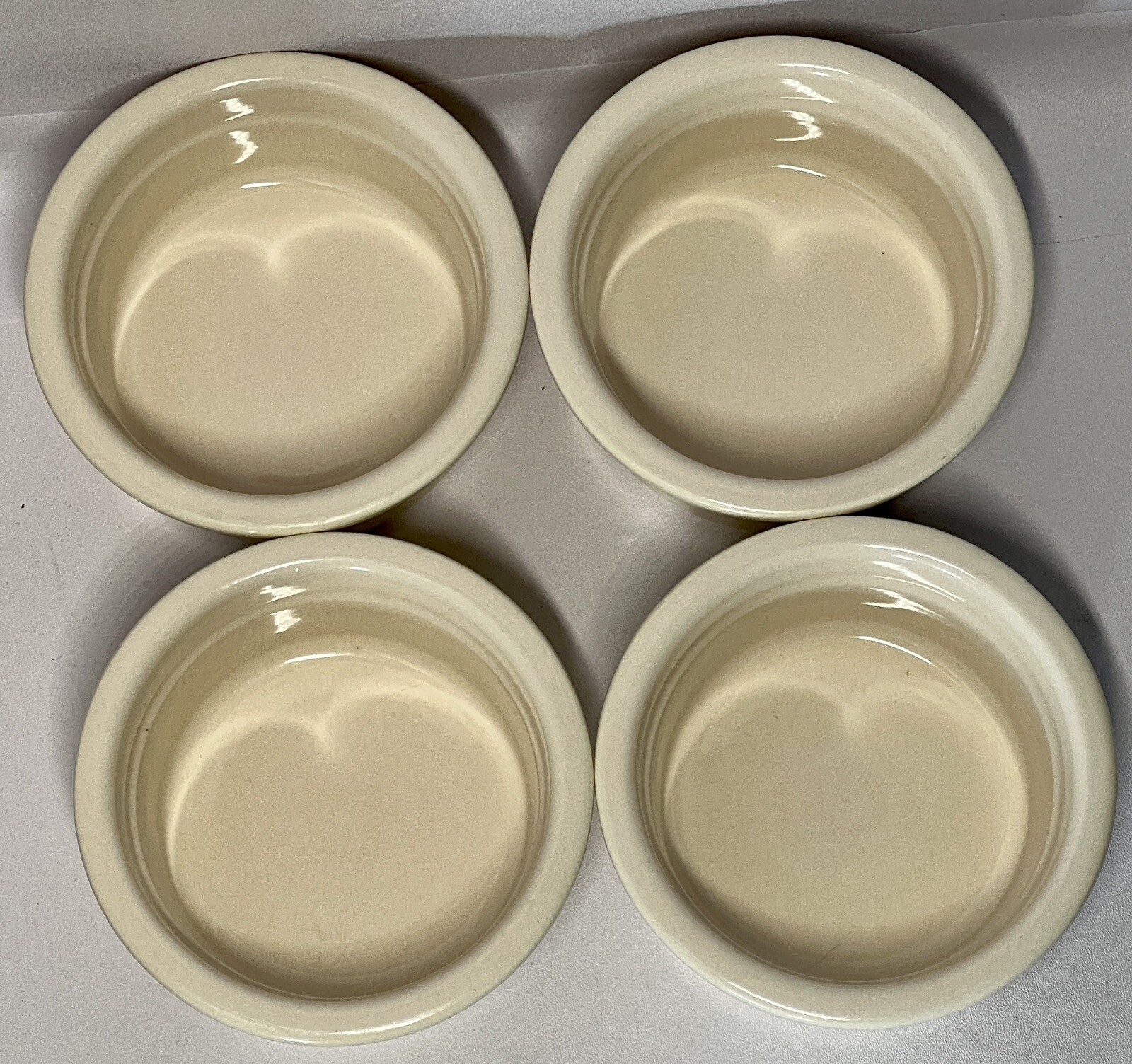 Set of 4 Cermer Ceramic Ramekins 3-1/2”W x 1-5/8”T in Excellent Used ...