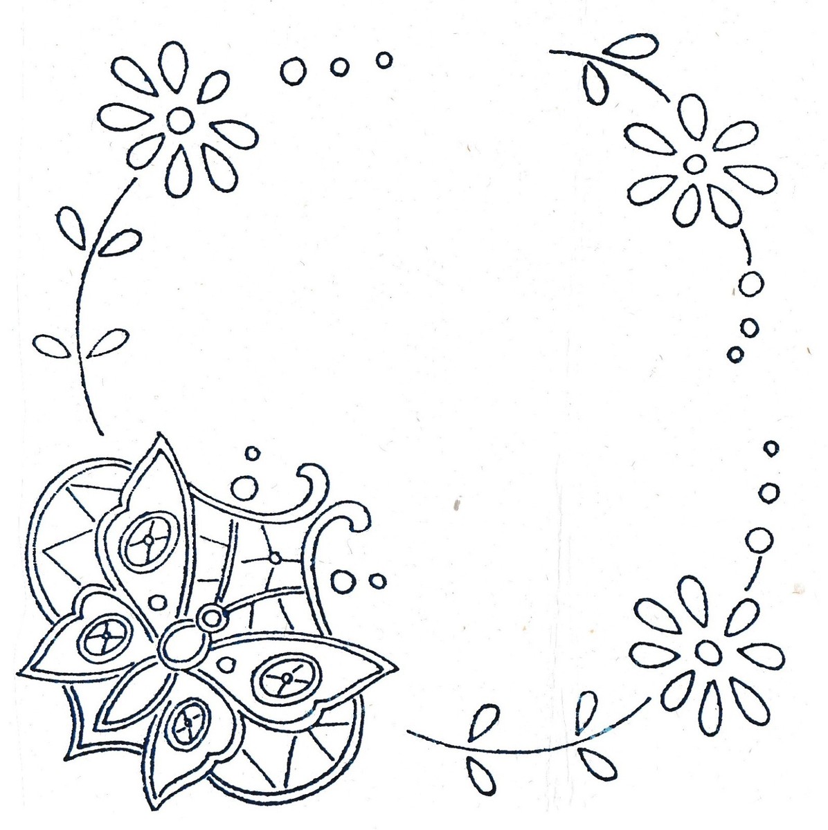 Embroidery Transfer Patterns Vintage Deighton's 'SilverTex' Embroidery