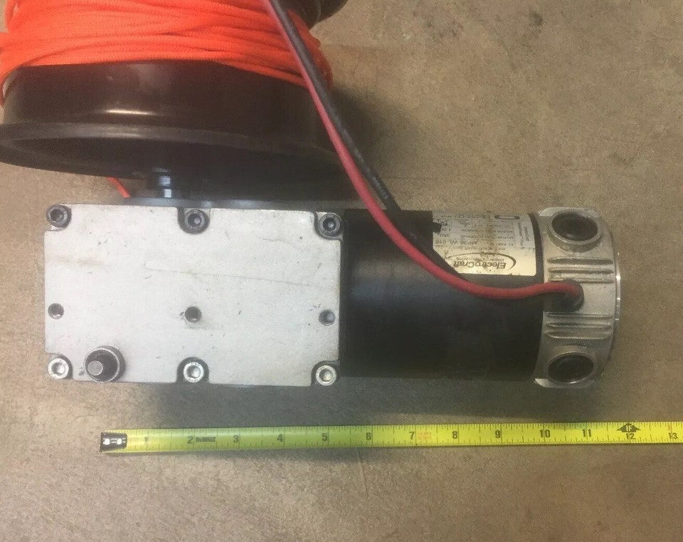 Electric Gearbox Motor winch capstan power winch crab pot puller 12v ...