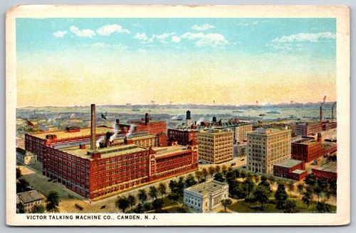 Camden New Jersey~Birdseye Panorama Victor Talking Machine Co Factory ...