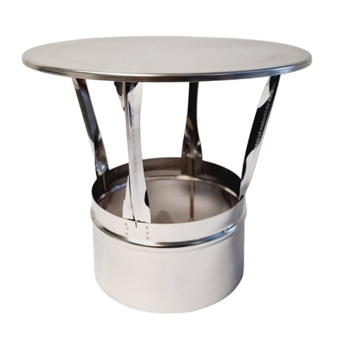 Flue Liner Cowl Stainless Steel Chimney Cap Stove Pipe Rain Cover Duct ...