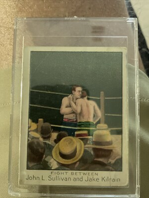 1910 John L Sullivan/Jake Kilrain Vintage T220 Mecca Cigarette Card ...