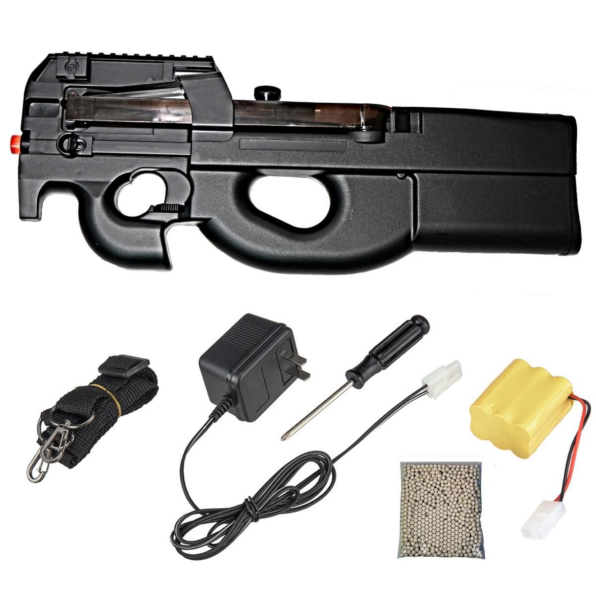 Well D90h AEG Electric Full Auto Airsoft Gun - 290 FPS with 200 Round ...