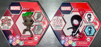 WOW! PODS Spiderman + Groot - Miles Morales | Superhero Light-Up Bobble ...