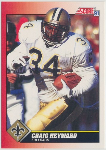 Craig Heyward - New Orleans Saints - 1991 Score Football - Base - #134 ...