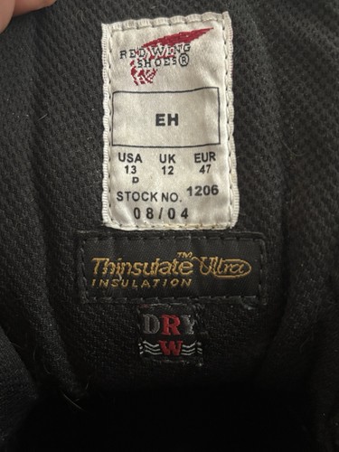 Red Wing Dynaforce 1206 Sz 13 D EH Insulated Waterproof Work Boots Soft ...