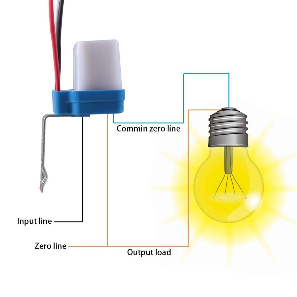 2 Pack Ac/dc 24v 10a Automatic Auto On Off Photocell Street Light ...