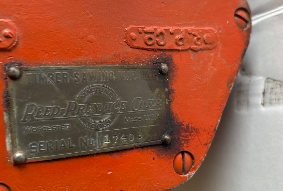 RARE Vintage Reed Prentice Pneumatic 2 Man Chainsaw Timber Sawing ...