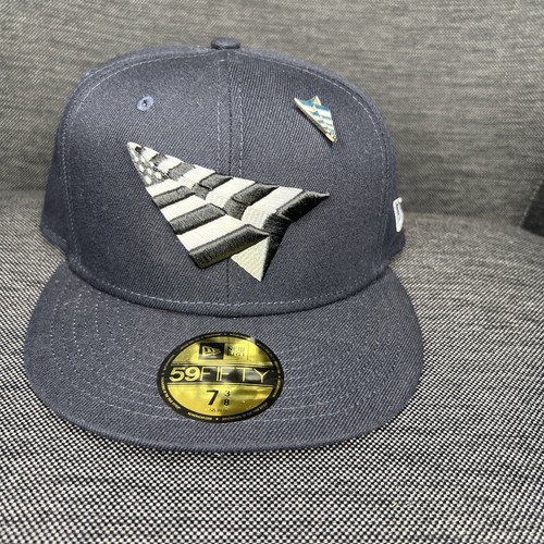 Roc Nation Paper Planes New Era Fitted Cap 7 3/8 NEW Includes Pin Blue ...