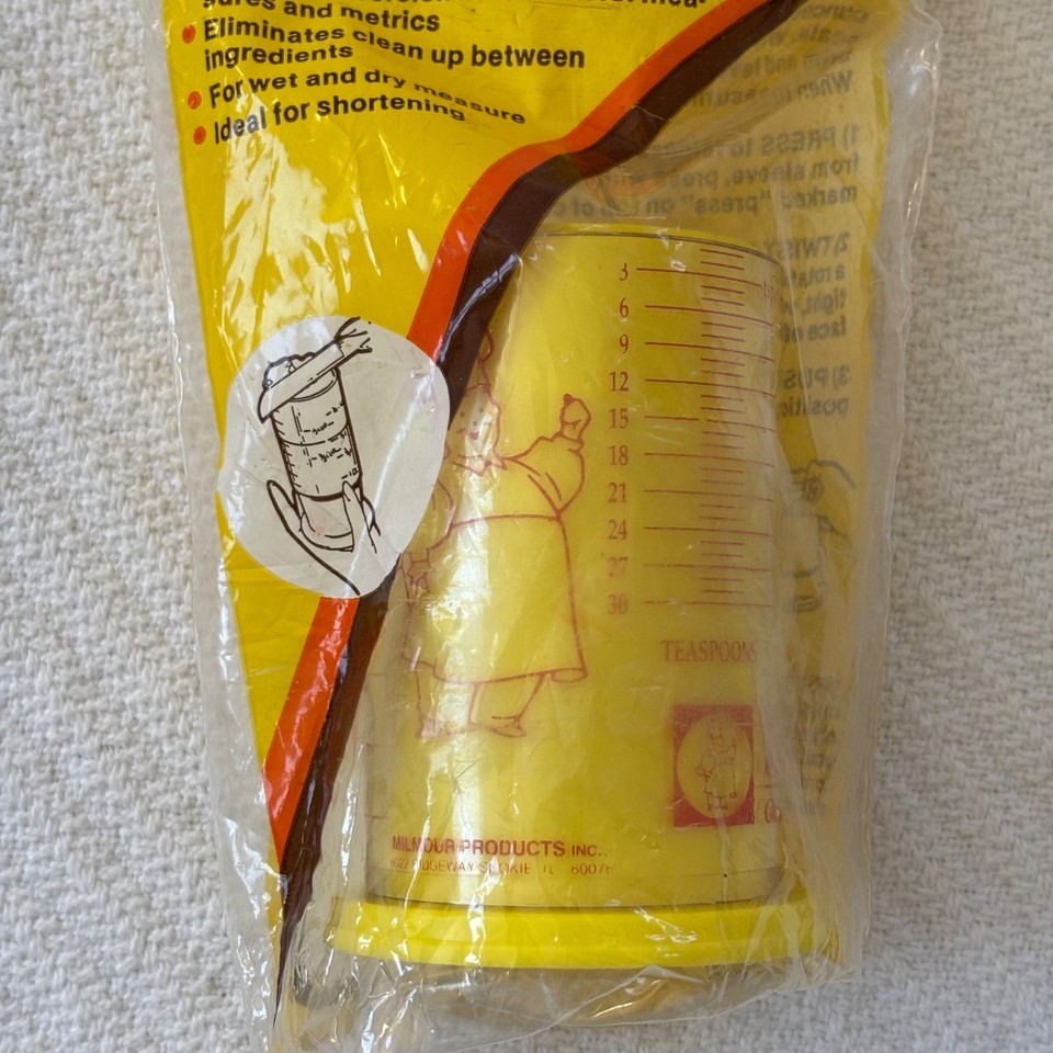 Vintage Milmour Wonder Cup Sunshine Cookies Adjustable 1 Cup Measuring ...