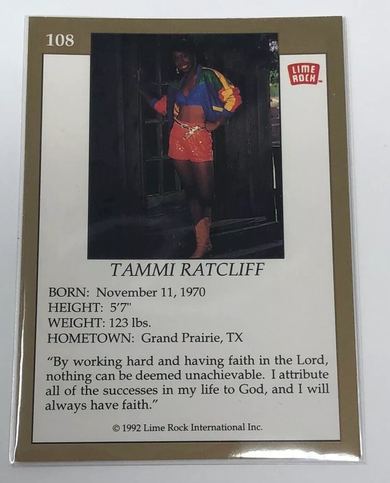 1992 Lime Rock Pro Cheerleaders Tate Randle Tammi Ratcliff #108 | eBay