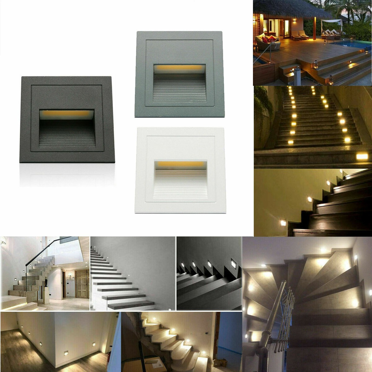 Recessed Wall Night Light Sandiy Smart Wall Light Sensor Staircase
