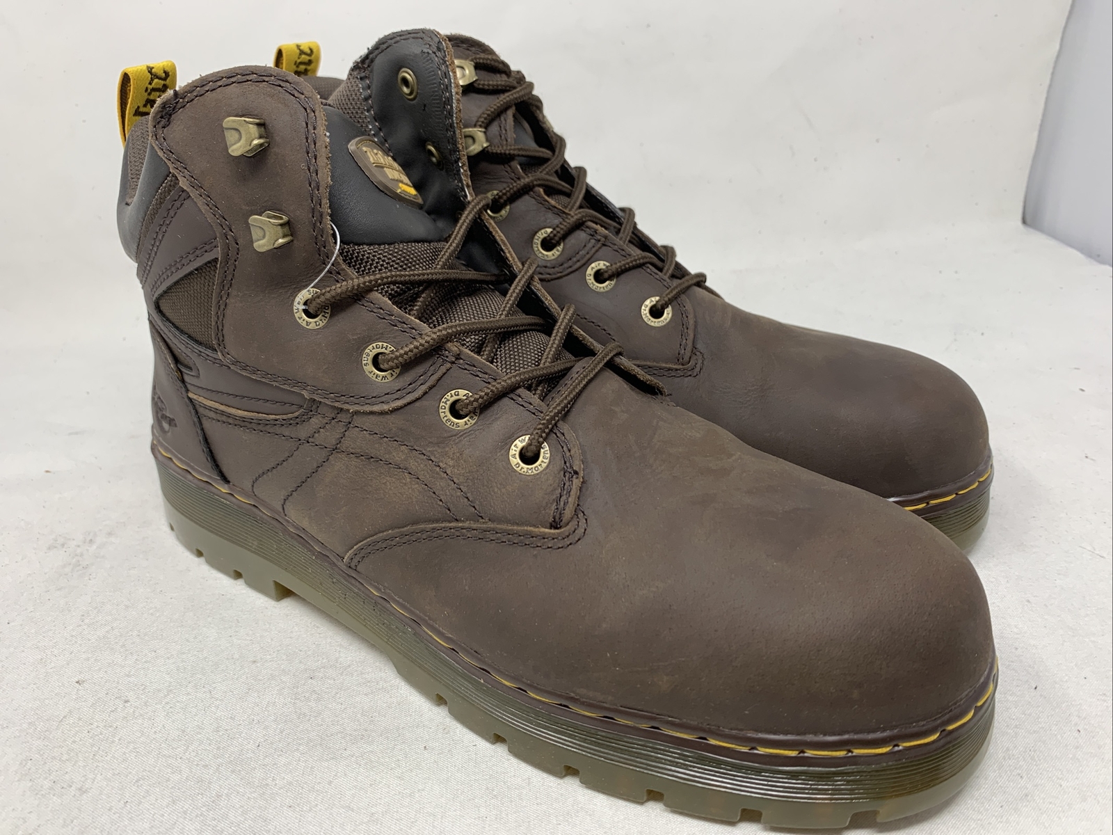 Dr. Martens Plenum WP Dark Brown Steel Toe Boots Men Size 14 (q27) Uk ...