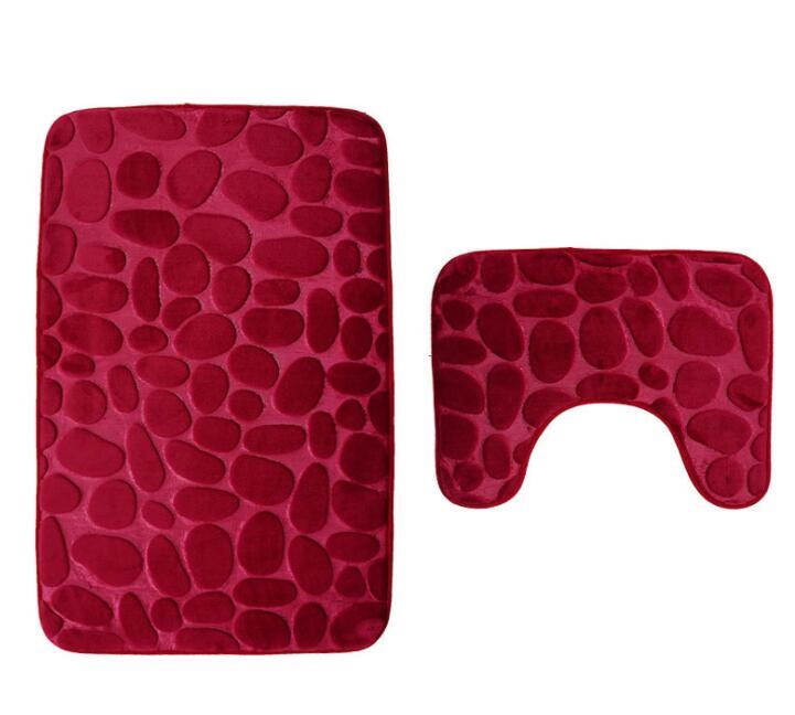 2 Teilig Badteppich Badvorleger Set Badvorleger Teppiche Badematte ...