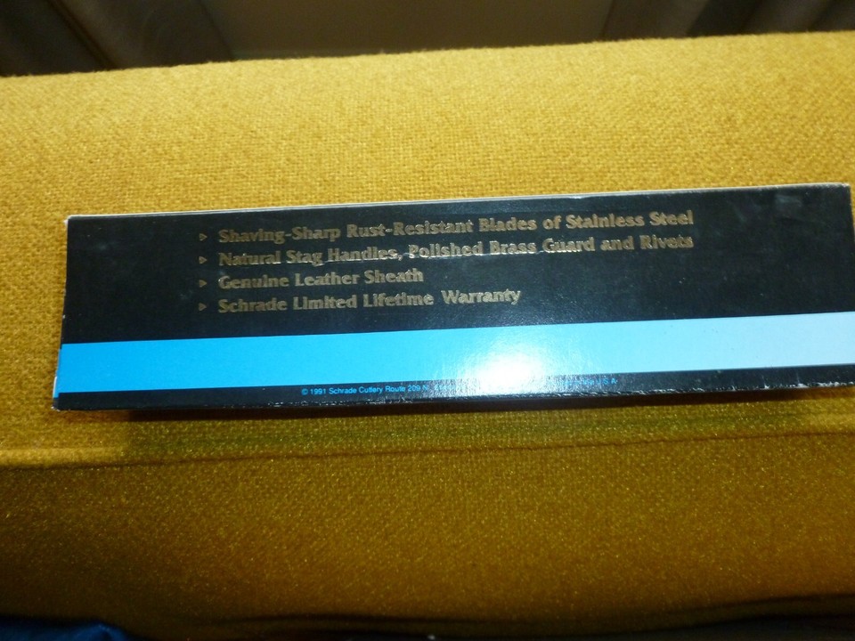 SCHRADE USA PH1 PRO HUNTER NORTH AMERICAN HUNTING CLUB KNIFE W/SHEATH ...