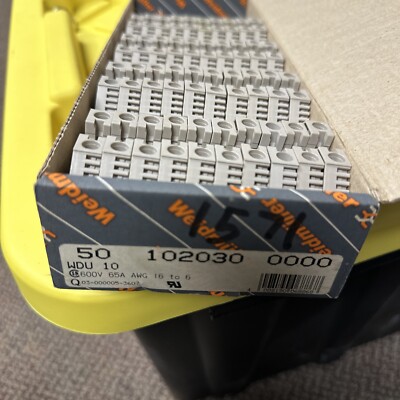 Lot Of 44 Pcs. Weidmuller WDU 10 Terminal Block, New | eBay