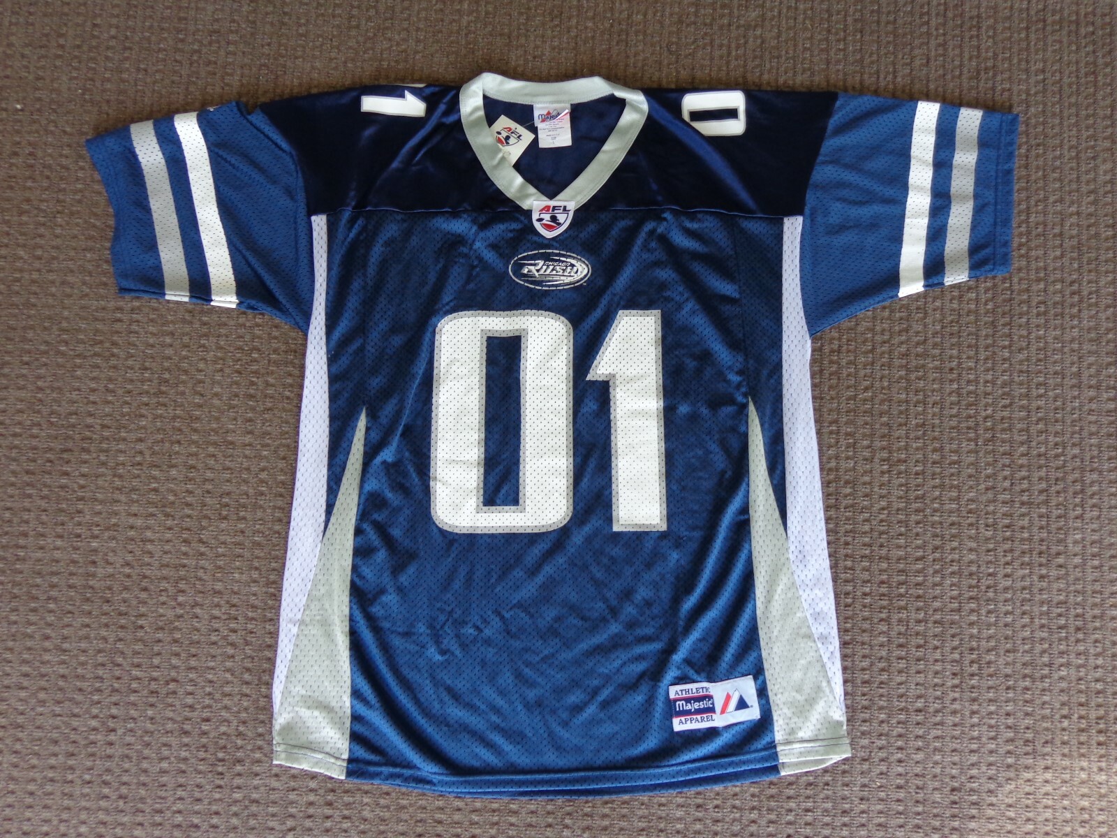 Vintage AFL Chicago Rush #01 Arena Football League 100% AFL by Majestic ...