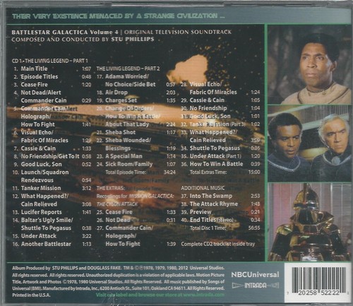 BATTLESTAR GALACTICA Vol 4 / Stu Phillips / Rare INTRADA CD / OOP | eBay