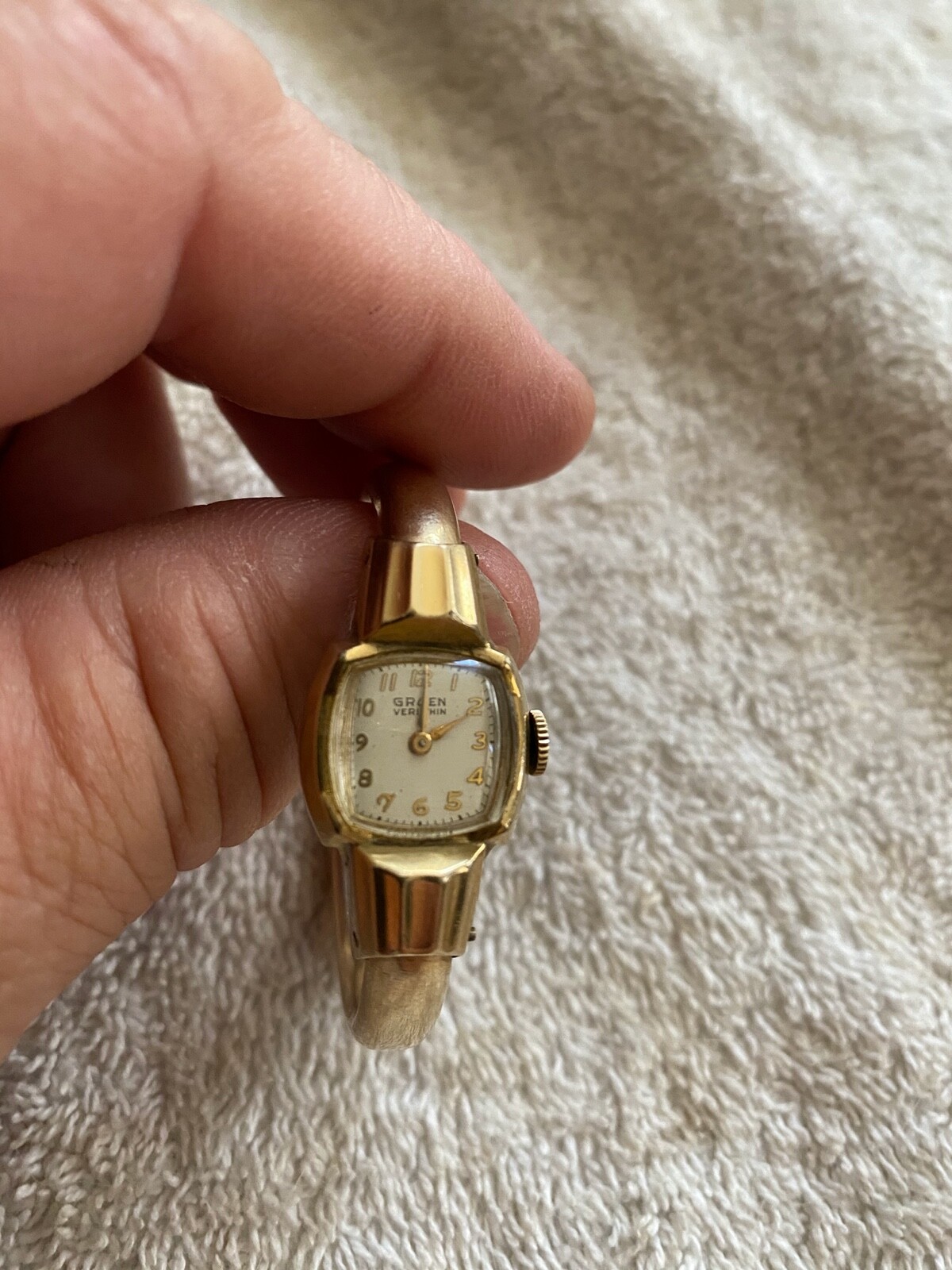 Vintage Gruen Veri-Thin Watch 10KGF Bezel Ladies | eBay