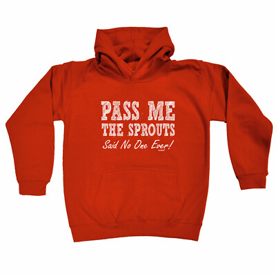 Pass Me The Sprouts Snoe - Funny Novelty Kids Children Hoodie | eBay