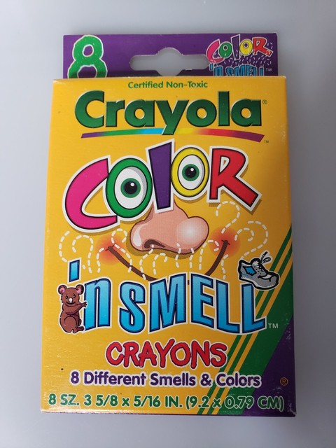 Vintage Crayola Color N Smell Crayons 8 Count 1997 Scented RARE NOS ...