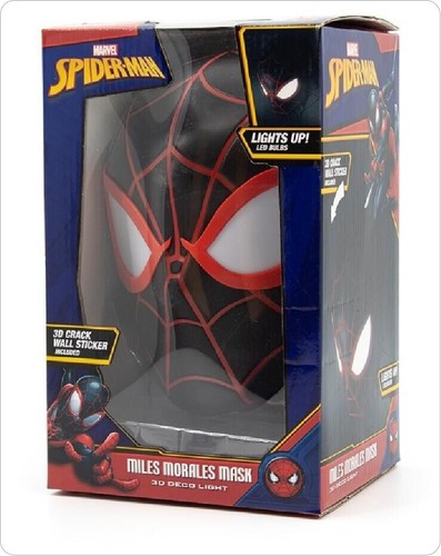 Marvel Avengers Spider Man Mask Head Face 3D Deco LED Night Light Wall ...