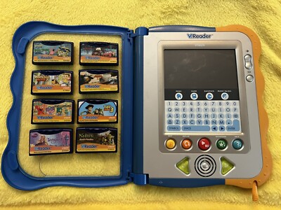VTech V.Reader Tablet — Tested/Reset | 8 Book Cartridges | Stylus | USB ...