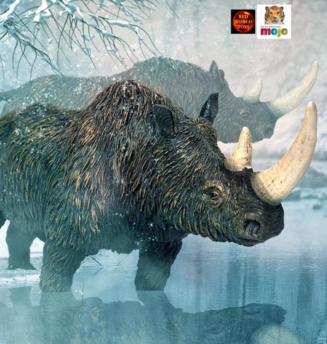 Woolly Rhino Rhinoceros Ice Age Dinosaur Toy Model Figure 381009 by ...