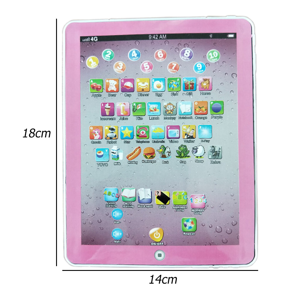 Learning Machine Tablet English Educational Toy for Toddlers Kids (Pink ...