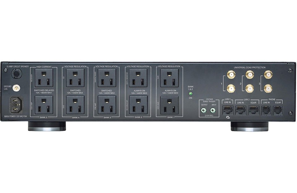Panamax M5400-PM Power Management w/ Voltage Regulator Surge Protector ...