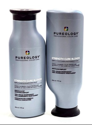 Pureology Strength Cure Blonde Shampoo and Conditioner Set 9 fl oz ...