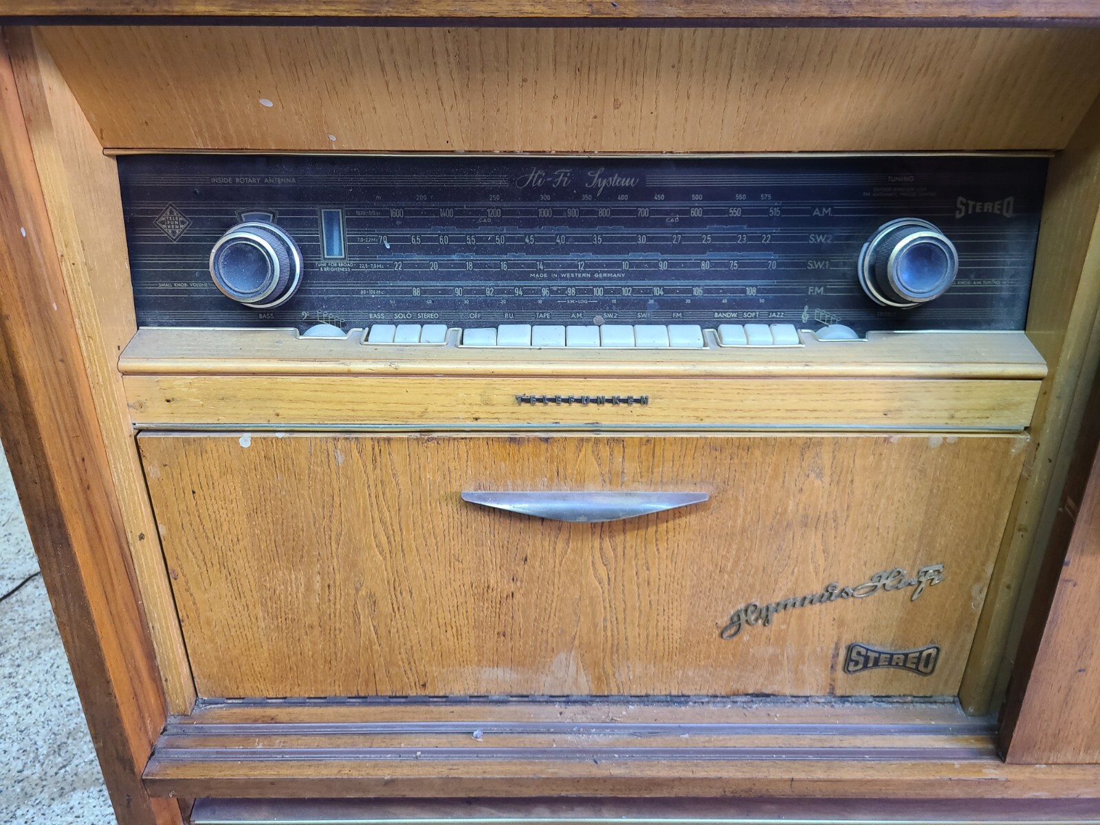 Telefunken Hymnus vintage hifi and stereo console | eBay