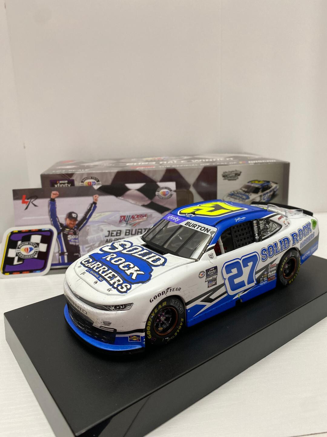 NASCAR 2023 JEB BURTON #27 TALLADEGA WIN SOLID ROCK CARRIERS XFINITY 1/ ...