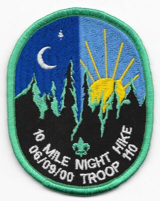 10 Mile Night Hike Troop 110 Patch Boy Scouts of America BSA | eBay