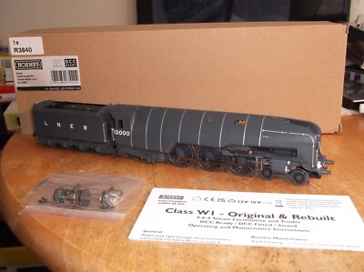 HORNBY R3840 LNER W1 HUSH HUSH 4-6-4 10000 DCC READY | eBay UK