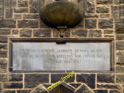 Photo 6x4 War Memorial (Plaque) Wheelton The metal plaque on the side ...