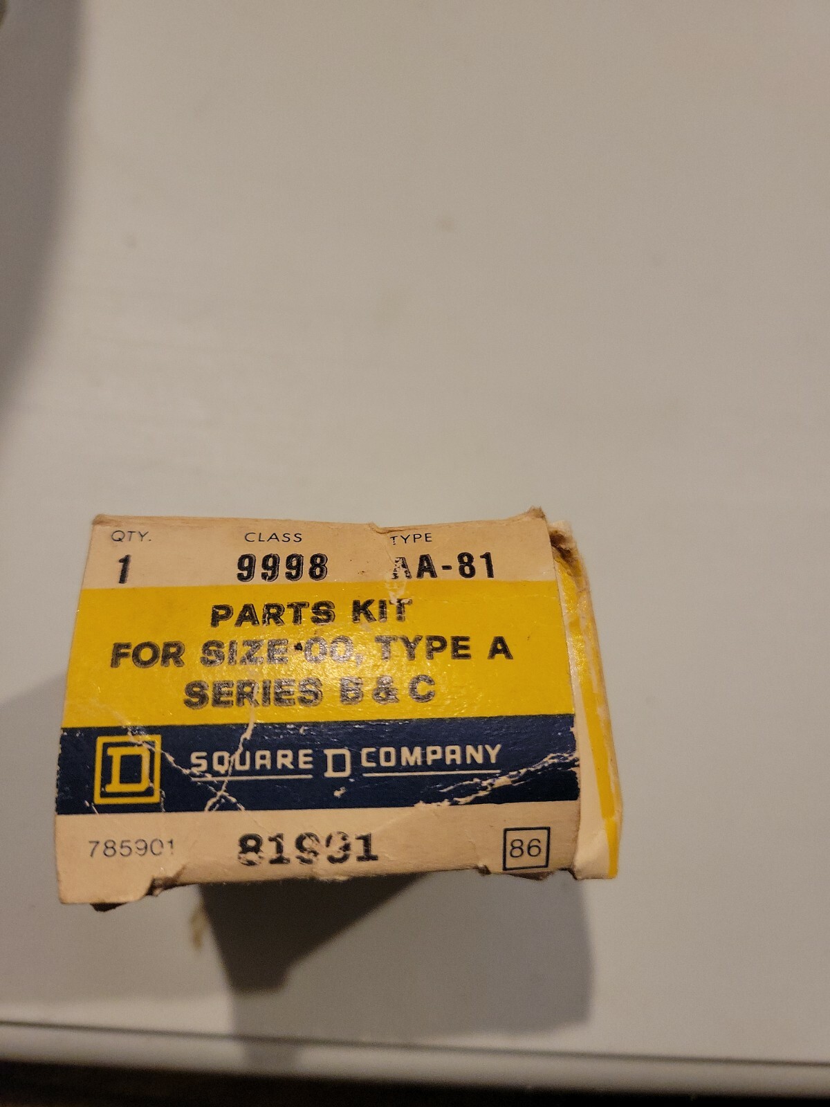 Square D Parts Kit For Size 00 Type A Series B&C | eBay