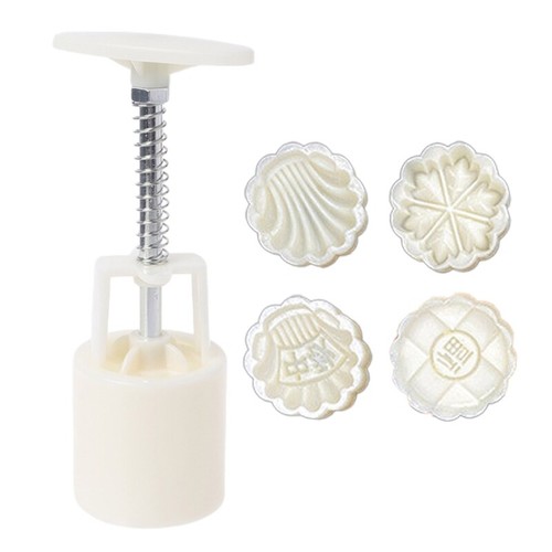 50g Plastic Mooncake Moulds Mid-Autumn Theme Mooncake Mold DIY Baking ...