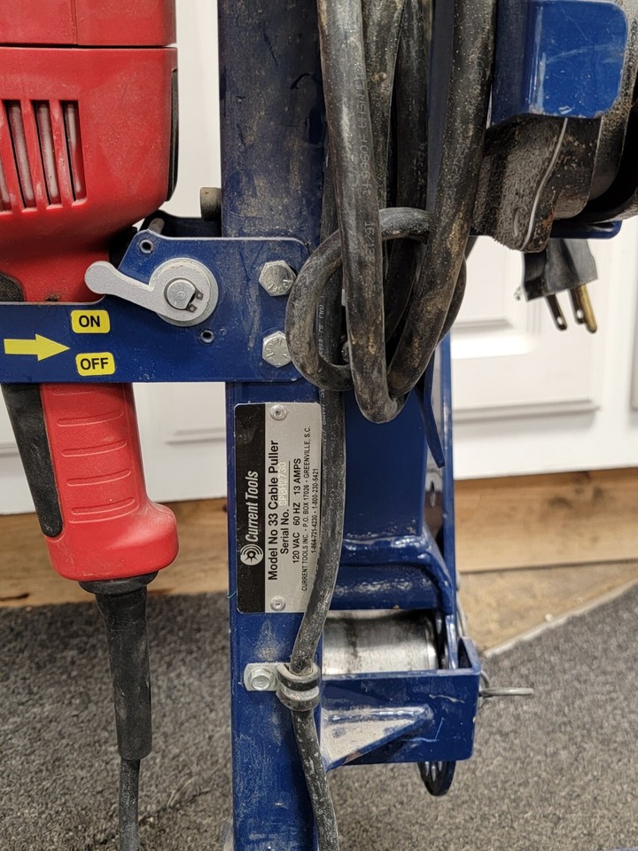 Current Tools Model 33 Cable Puller, Milwaukee 1680-20 Super Hawg ...