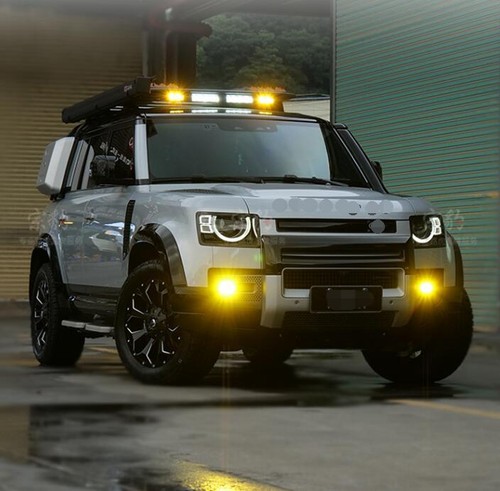 For Defender 90 110 130 20-23 LED Front Fog Light Highlight Searchlight ...