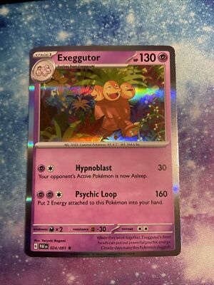 Exeggutor - 024/091 Paldean Fates Holo Rare Pokemon - NM/MINT | eBay